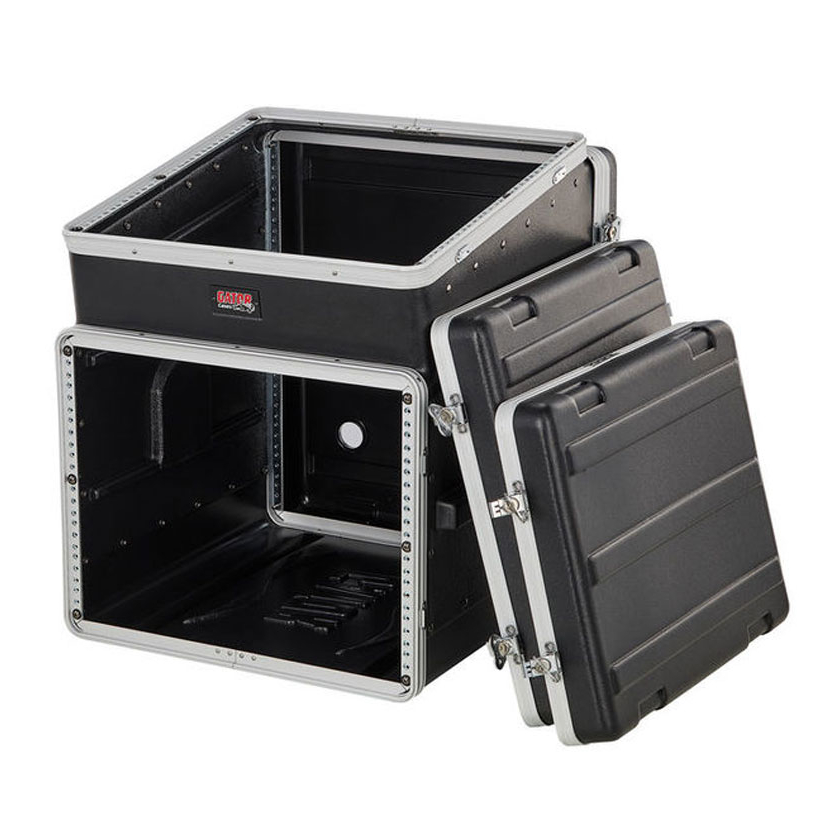 10U Top, 8U Side Slant Top Console Rack Case | Gator GR Cases