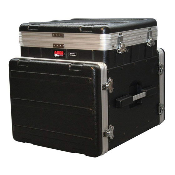10U Top, 8U Side Pop-Up Console Rack Case | Gator GR Cases