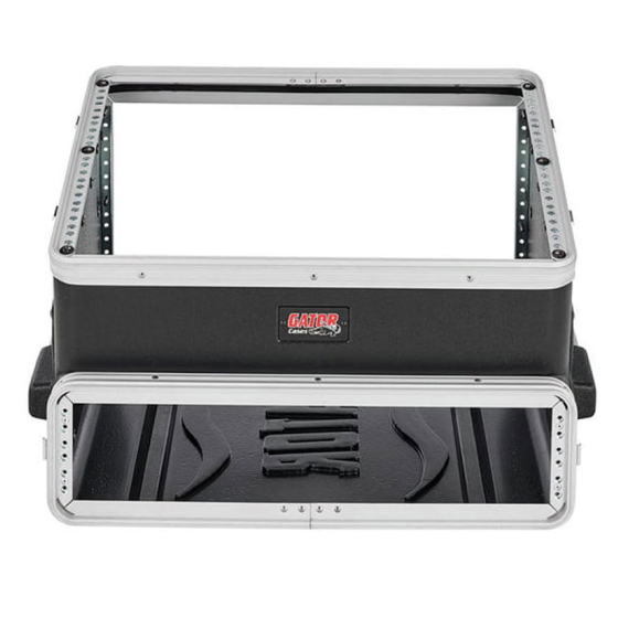 8U Top, 2U Side Slant Top Console Rack Case | Gator GR Cases