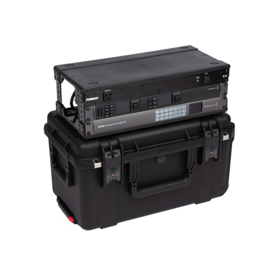 9 in. Deep 3U ATA Injection Molded Shallow Fly Rack | SKB iSeries Cases