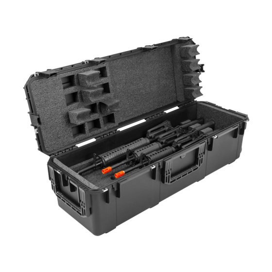 iSeries 3i-RLTAC4 Field Ready Four M4 / M16 Rifle Locker With Optics and Ammo Storage | SKB Gun Case